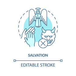 Salvation concept icon Royalty Free Vector Image