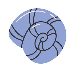 Sea shell clam Royalty Free Vector Image - VectorStock