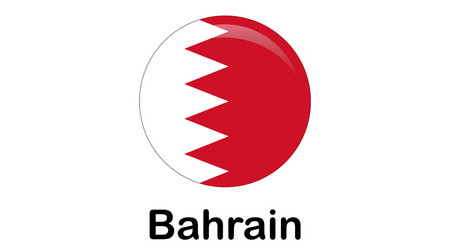 Original and simple bahrain flag isolated Vector Image