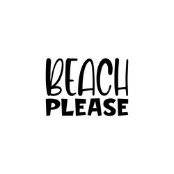 Sea you at the beach black letter quote Royalty Free Vector