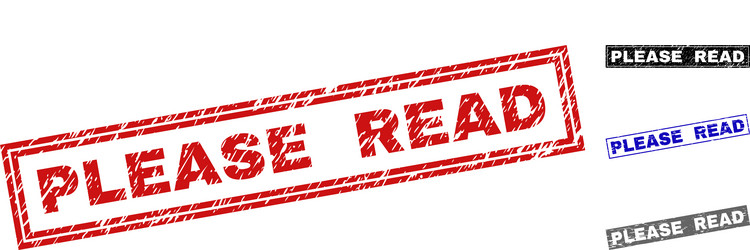 Please read rubber stamp Royalty Free Vector Image