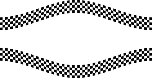 Racing flag with traffic cone icon concept design Vector Image