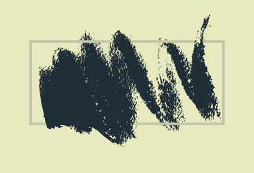 Scribble stain grunge triangle frame drawn Vector Image