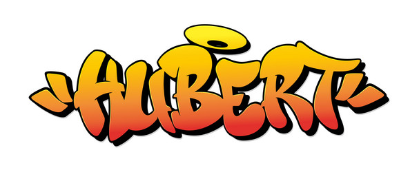 Herbert name in graffiti style Royalty Free Vector Image