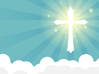 Religious Cross with Sun Rays Vector Images (over 110)