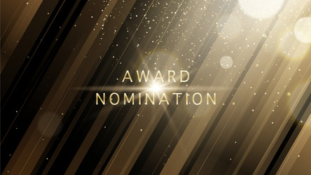 Award nomination ceremony luxury background Vector Image