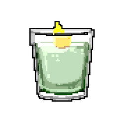 Wax scented candle game pixel art Royalty Free Vector Image