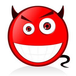 Devil Smiley Face Clipart