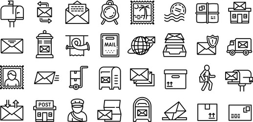 Postman Line Vector Images Over 1 400