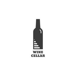 Wine yard winery logo alcohol production label Vector Image