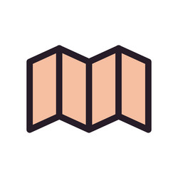 Field map icon Royalty Free Vector Image - VectorStock