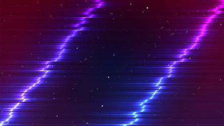 Cyberpunk neon glitch background pink blue Vector Image