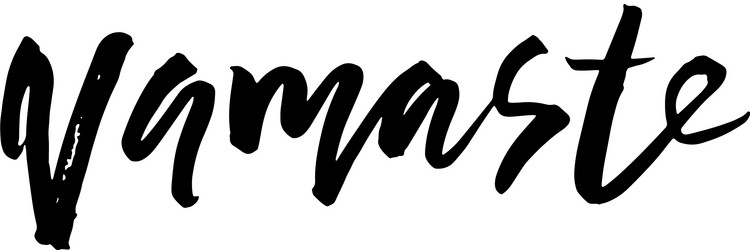 Namaste Calligraphy Yoga Vector Images (over 360)