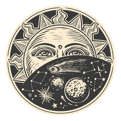 Astronomy space astrology concept solar system Vector Image