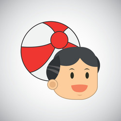 Ball design flat Royalty Free Vector Image - VectorStock