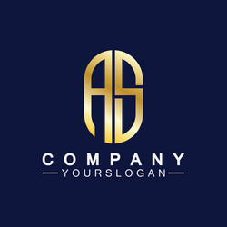 Alphabet letters monogram logo assaa and s Vector Image