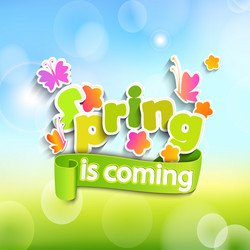 Spring summer background Royalty Free Vector Image