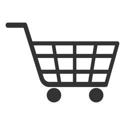 Shopping cart icon simple element Royalty Free Vector Image