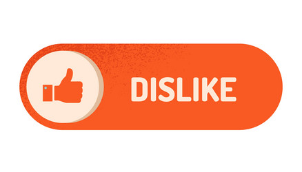 Red dislike icon Royalty Free Vector Image - VectorStock
