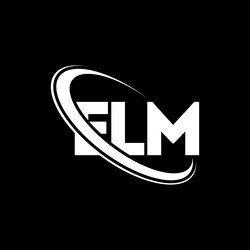Elm letter logo design in six style polygon Vector Image