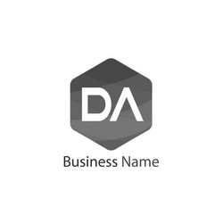 Initial letter da logo template design Royalty Free Vector
