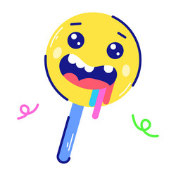Lollipop emoji Royalty Free Vector Image - VectorStock