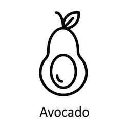 Avocado Outline Vector Images (over 5,500)