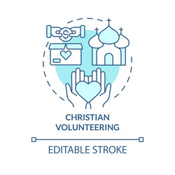 Protestantism concept icon Royalty Free Vector Image