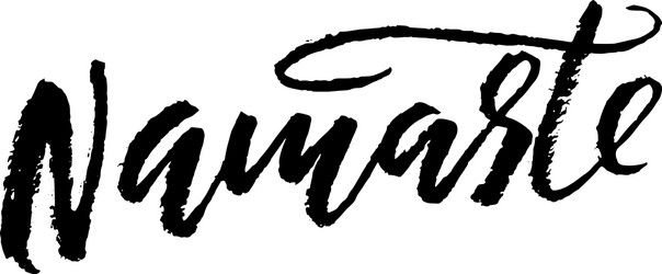 Namaste Calligraphy Yoga Vector Images (over 360)