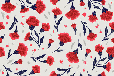 Seamless pattern with flower abstract Royalty Free Vector