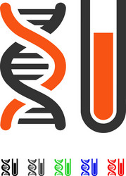 Genetic modification cryptogenetics color icon Vector Image
