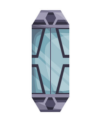 Lift mechanism in cartoon style modern elevator Vector Image