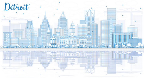 Detroit Skyline Vector Images (over 220)