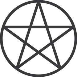 Magic star symbol icon simple style Royalty Free Vector