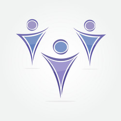 Abstract people icons Royalty Free Vector Image