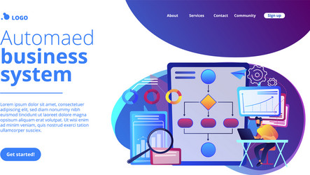 Business process automation bpa concept Royalty Free Vector