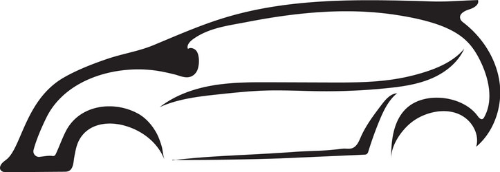 Car line icon auto outline symbol Royalty Free Vector Image