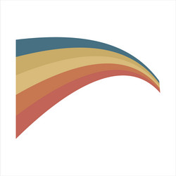 Retro wave rainbow Royalty Free Vector Image - VectorStock