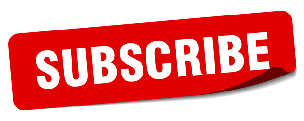 Subscribe sticker label Royalty Free Vector Image