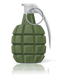 Hand grenade Royalty Free Vector Image - VectorStock