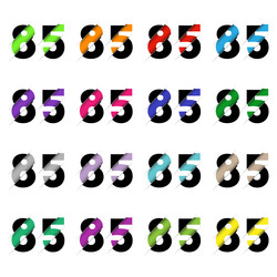 Number 85 Vector Images (over 830)