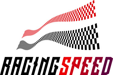 Racing flag design template race Royalty Free Vector Image