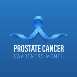 Prostate cancer banner card placard Royalty Free Vector