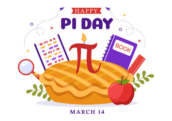 World pi day with mathematical constants greek Vector Image