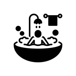 Bathing Royalty Free Vector Image - VectorStock