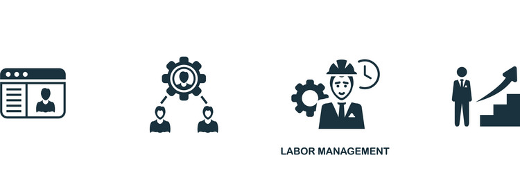 Labor management icon simple element from Vector Image