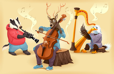 Musical Animals Vector Images (over 13,000)