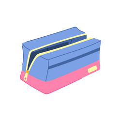 Box pencil case cartoon Royalty Free Vector Image