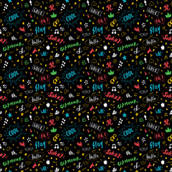 Doodle seamless pattern hand drawn pop art signs Vector Image