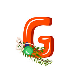 Letter G Christmas Vector Images (over 150)